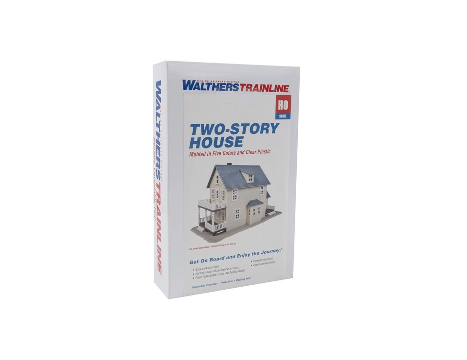 Walthers Trainline HO Scale Model Two-Story House | eBay