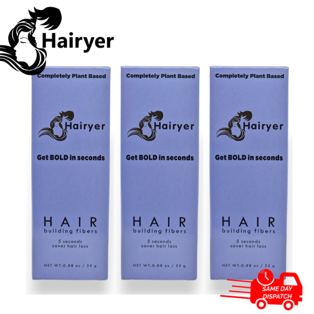 27.5g HAIRYER Hair Building Fibres - BUY 3 GET 2 FREE | eBay UK