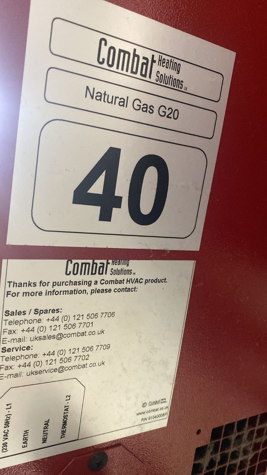 Combat G20 40 kw Natural Gas Warehouse Industrial Space Heater Can ...