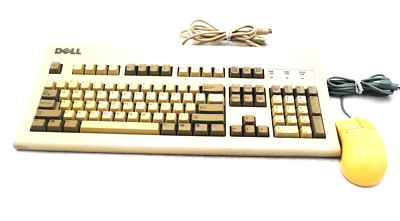 Dell AT101W Vintage Mechanical Keyboard & Microsoft Mouse Port ...
