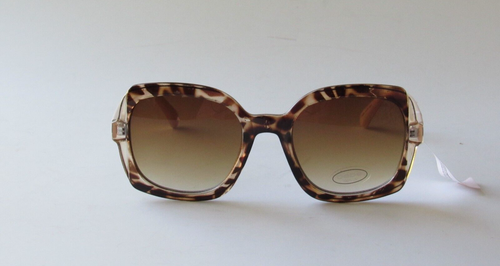 BEBE Cream Tortoise OVERSIZED SQUARE Sunglasses BBOP1012CE 218 100% UV ...