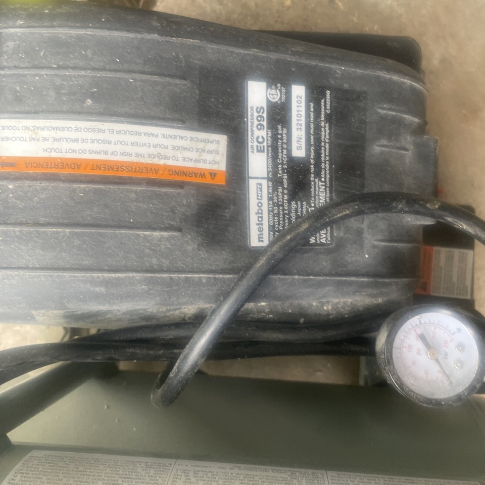 METABO EC 99S Air Compressor 4 Gallon Electric Twin Stack One Project ...
