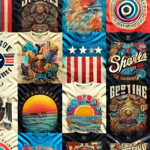 Lot of 5 Random Men's Graphic Tees T-Shirts LIQUIDATION | eBay