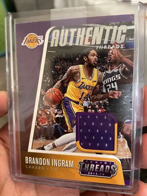 2018-19 Panini Threads Authentic Threads Brandon Ingram #AT-BIG | eBay