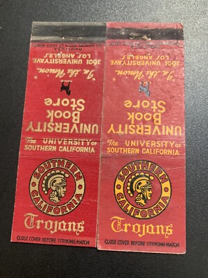 Vintage College Matchbook Lot: “University Of Southern California ...
