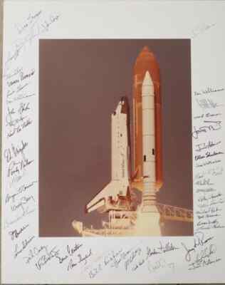 NASA Shuttle Challenger Launch Photograph Signed by 50 Astronauts | eBay