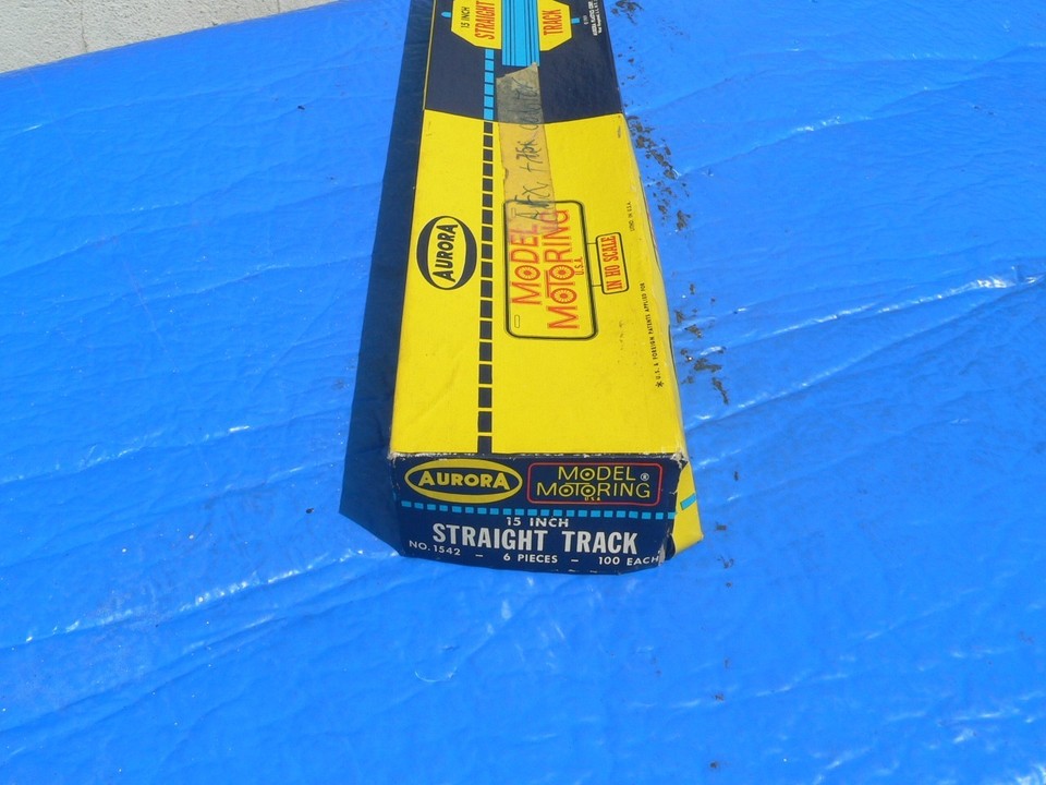AURORA MODEL MOTORING THUNDERJET 500 1542 4 15 INCH STRAIGHT TRACKS HO ...