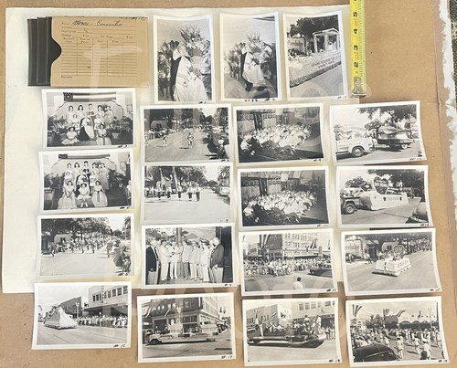 VTG 1950s B&W PHOTOS & Large Format 4x5”NEGATIVES Moose Lodge PARADE ...