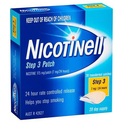 NICOTINELL STEP 3 PATCH 7MG 28PK | eBay Australia