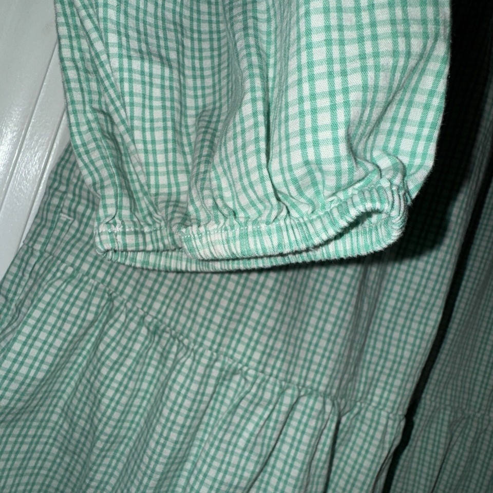 J.Crew Womens Dress Size Small Cottage Core Boho Checked Midi Cotton ...