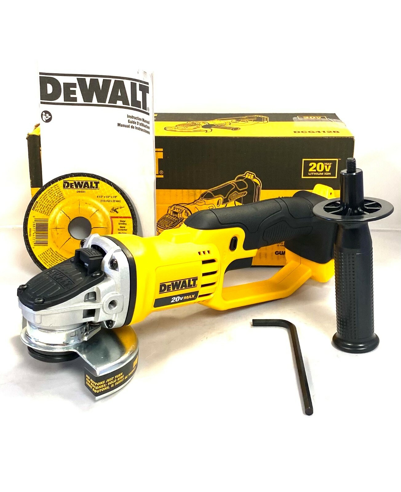DeWalt DCG412B Amoladora de iones de litio de 4-1 / 2 20 V (solo ...