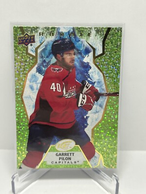 2021/22 UD Ice Green Garrett Pilon Washington Capitals RC 128 | eBay