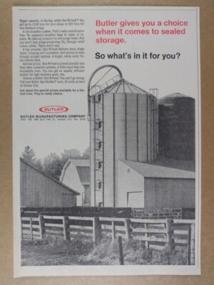 1966 Butler Silos Stor-N-Feed System vintage print Ad | eBay