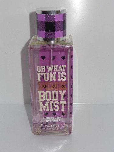 Victoria's Secret OH WHAT FUN IS PINK Frosted Peony Amber Body Mist ...