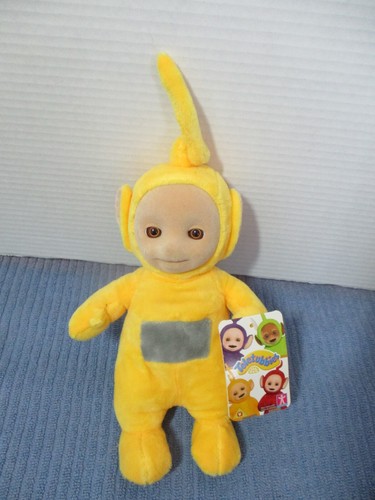 DHX Character Laa-Laa Teletubbies Yellow 2015 Tag Flocked Face Giggles ...