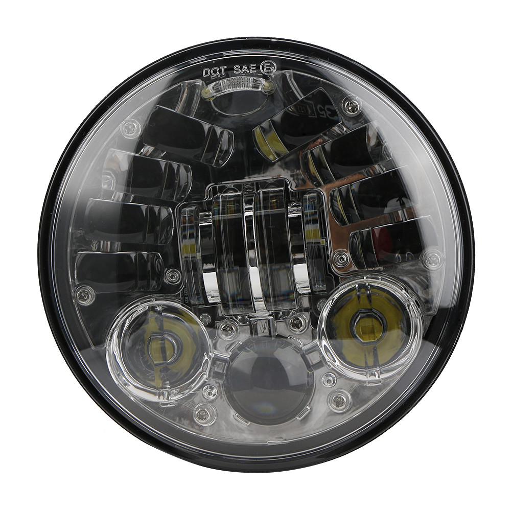 5.75'' Motorrad Scheinwerfer LED 70W DRL für Harley USW UNIVERSAL DOT ...