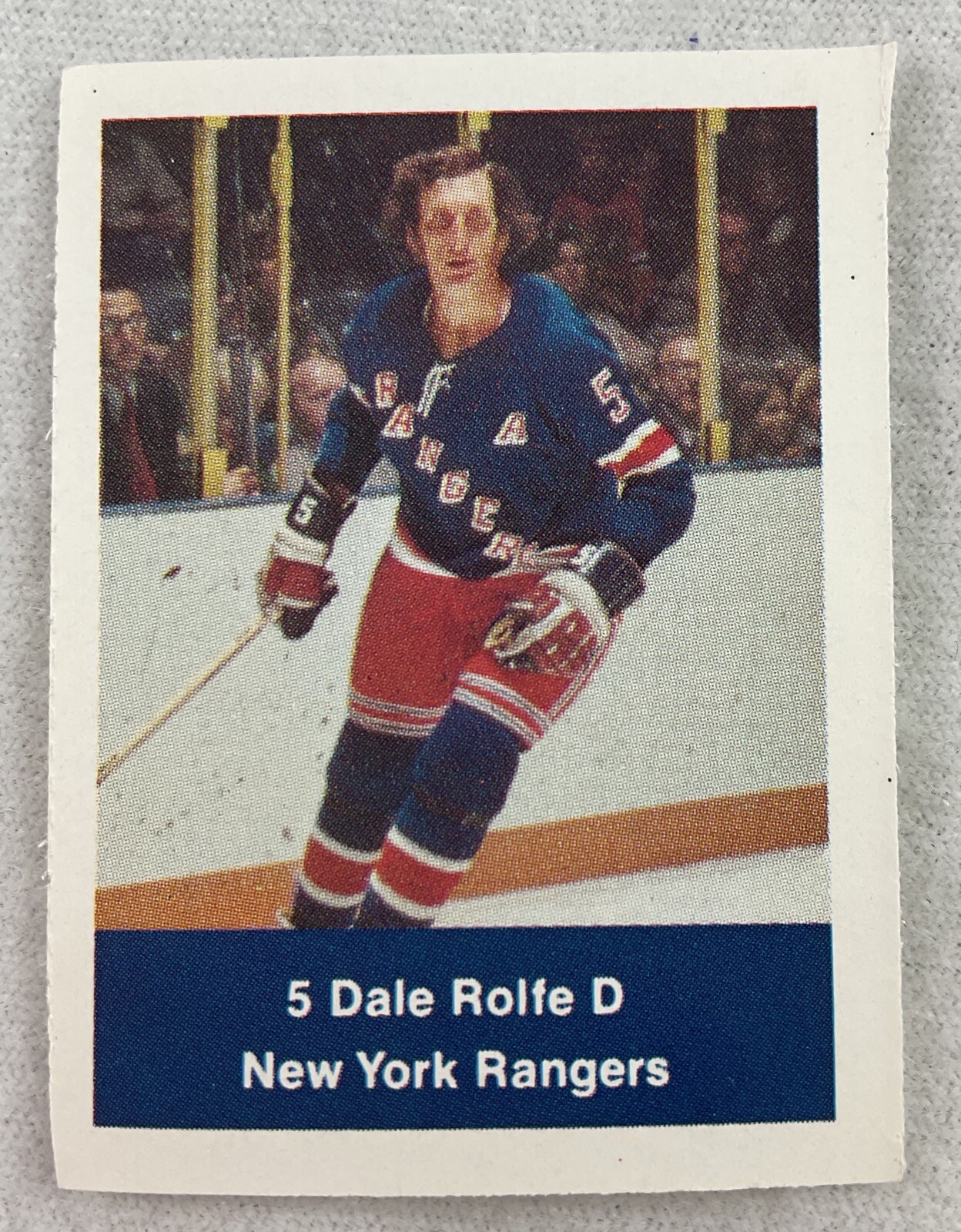 NHL 1974-75 Loblaws Action Stamp-New York Rangers-#05-Dale Rolfe | eBay