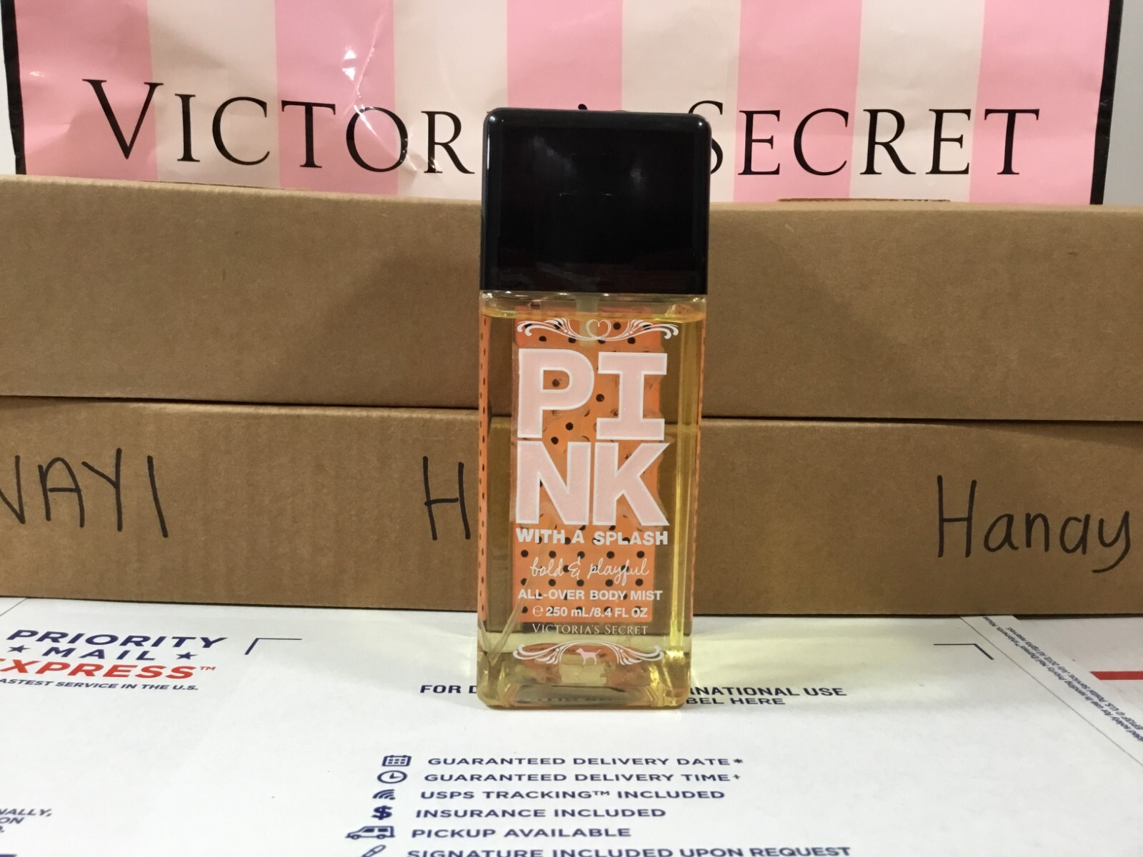 VICTORIA'S SECRET PINK WITH A SPLASH ALL OVER BODY MIST SPRAY FULL SIZE ...