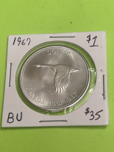 Canada 1967 $1 Canadian SILVER DOLLAR BRILLIANT UNCIRCULATED!! HIGH ...