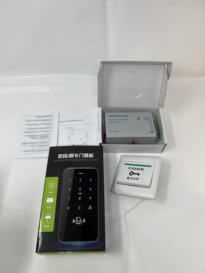 RFID Card Tag Reader Touch Keypad Password Door Access Control Lock Kit ...