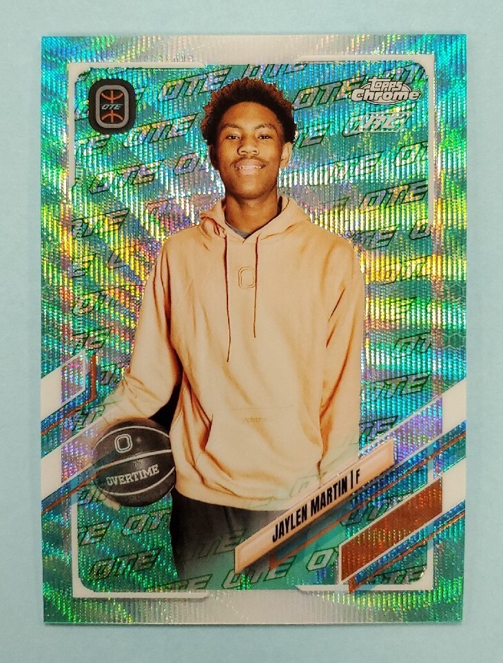 2021 Topps Chrome OTE Jaylen Martin Aqua Green Refractor Rookie RC #73 ...
