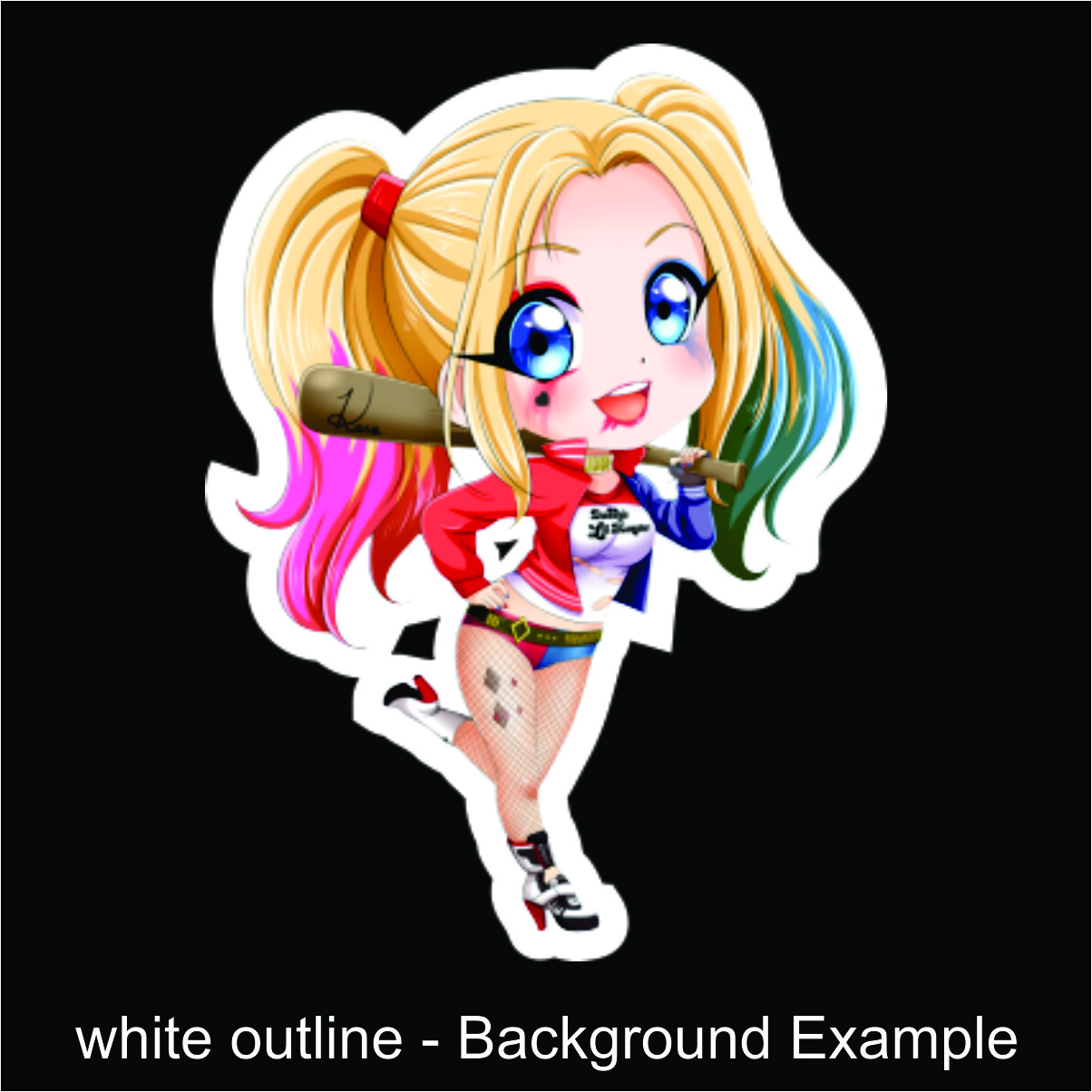 5" x 3" 5/8 HARLEY QUINN V3 Car/Truck/Windows//Full Color Sticker | eBay