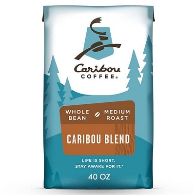 Caribou Coffee Whole Bean, Caribou Blend Medium Roast 40 Oz - FREE ...
