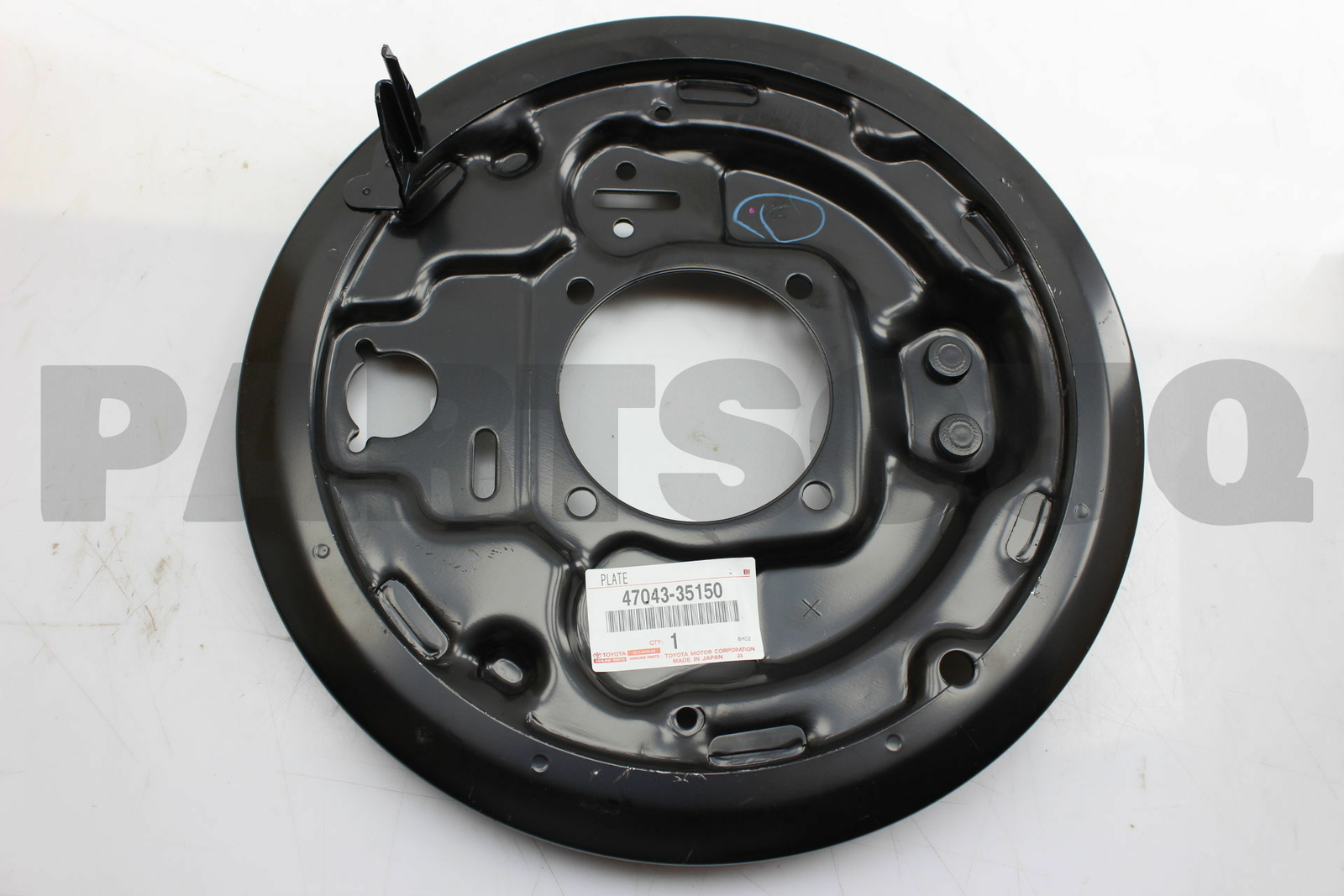 4704335150 Genuine Toyota PLATE SUB-ASSY, BRAKE BACKING, REAR RH 47043 ...