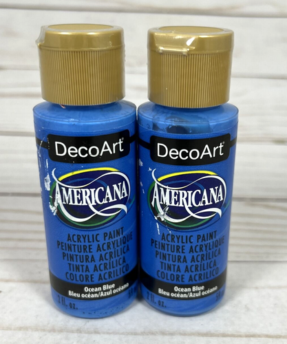 DecoArt Americana Ocean Blue Acrylic Paint 2oz DA270 (2 Pack) | eBay
