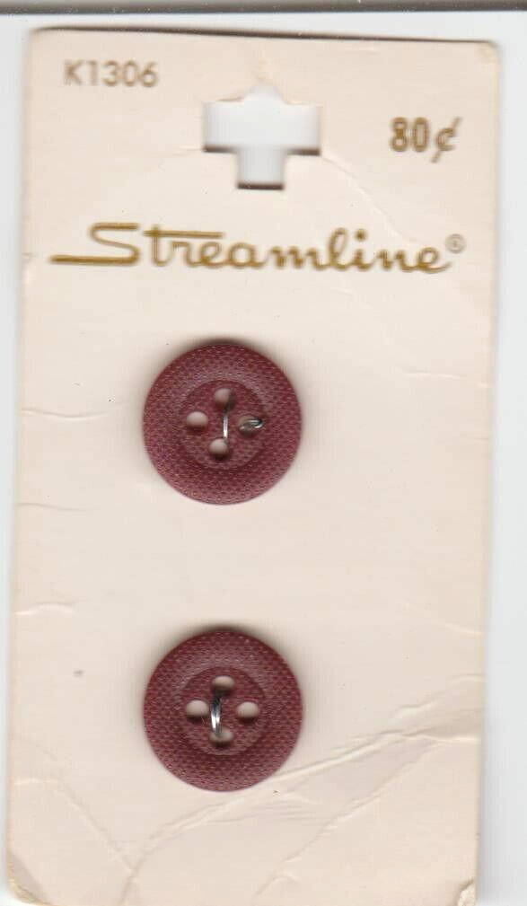 Streamline Buttons #K1306 Wine Size 15mm (5/8") | eBay