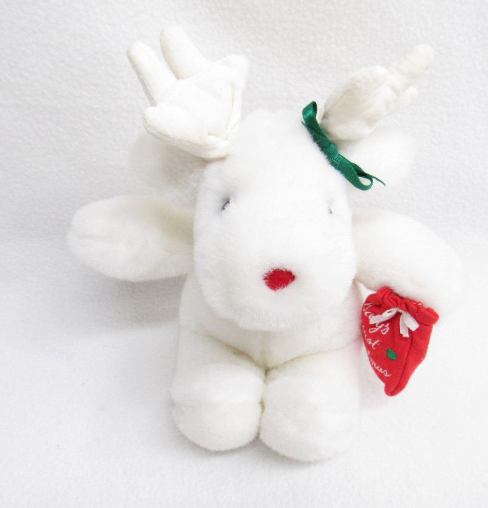 VTG GUND BABYTIME REINDEER BABYS FIRST CHRISTMAS RATTLE PLUSH | eBay
