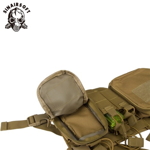 Tactical Modular Chest Rig Harness Vest Micro Magazine Pouch Military ...