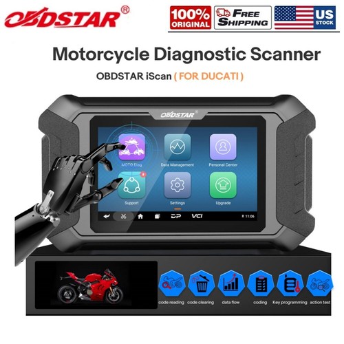 OBDSTAR iScan for DUCATI Motorcycle Diagnostic IMMO Progarmming OBD2 ...