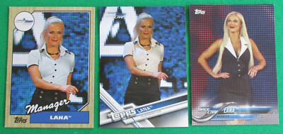 3 Diva Lana Wrestling Cards WWE WWF Manager Topps #27 #51 & #153 | eBay