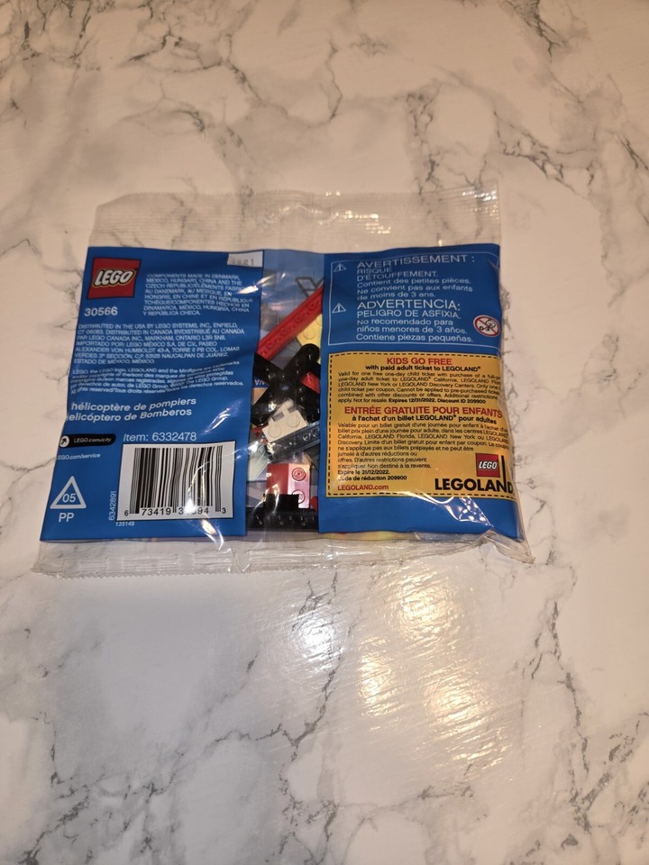 LEGO CITY: Fire Helicopter (30566) New Sealed Bag 673419338943| eBay
