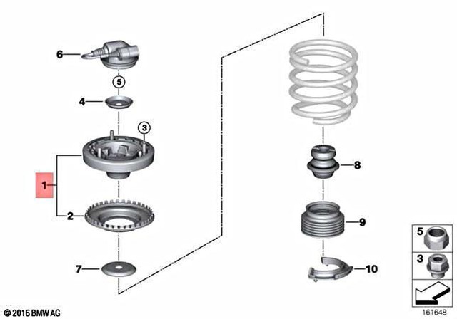 BMW 31302283650 Genuine OEM Factory Original Strut Support for sale ...