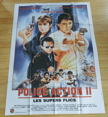 Affiche Cinema 120x160 Police Action 2 Les Super Flics Cynthia Rothrock ...