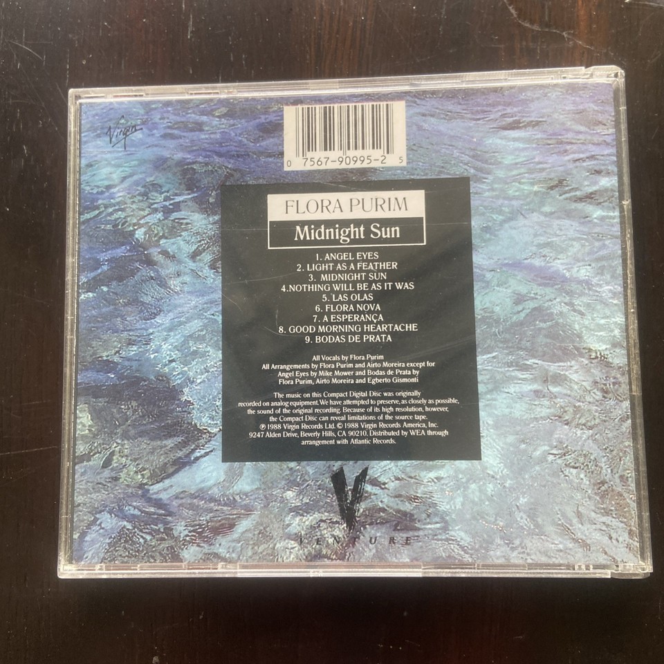 FLORA PURIM Midnight Sun CD Mint Condition Jazz Outsider w/ Airto ...