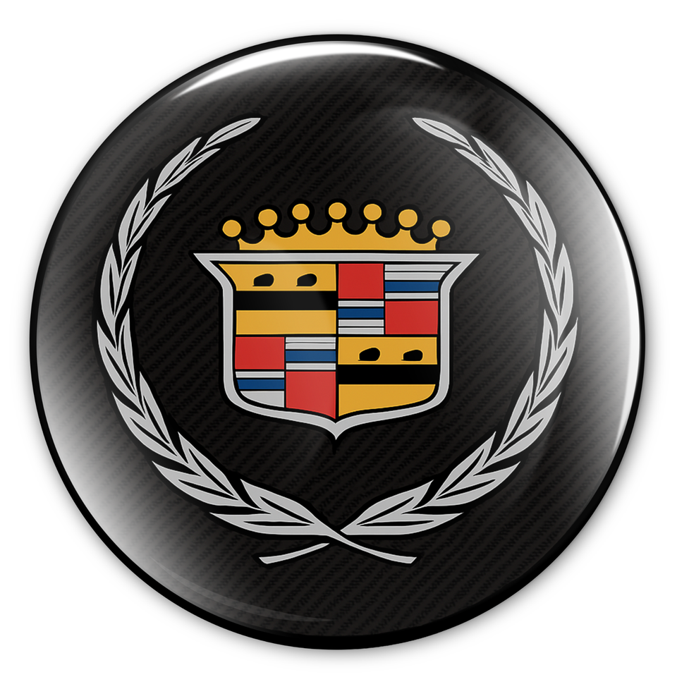 Cadillac Stickers Decals Rim Badge Dome Gel Resin Cover Center Caps 15 ...