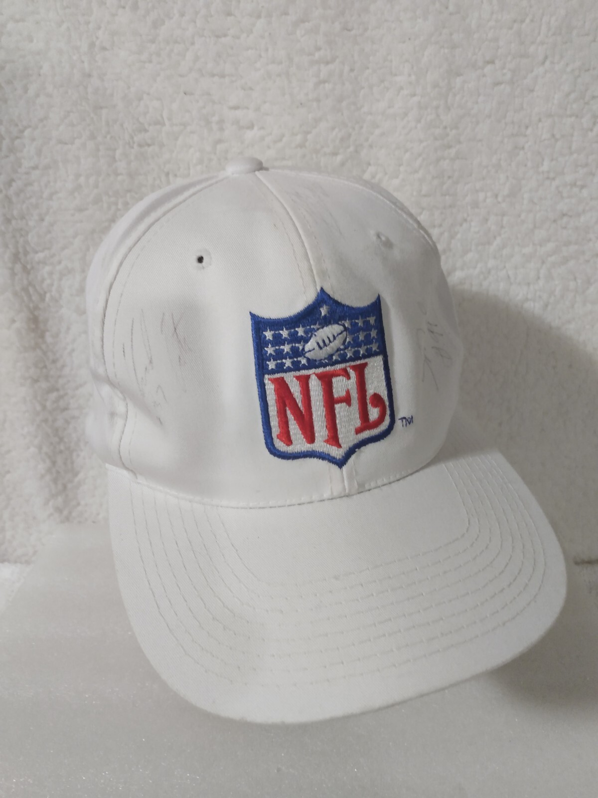 NFL Logo Cap Hat Pro Line Authentic Sports Specialties Snapback White ...