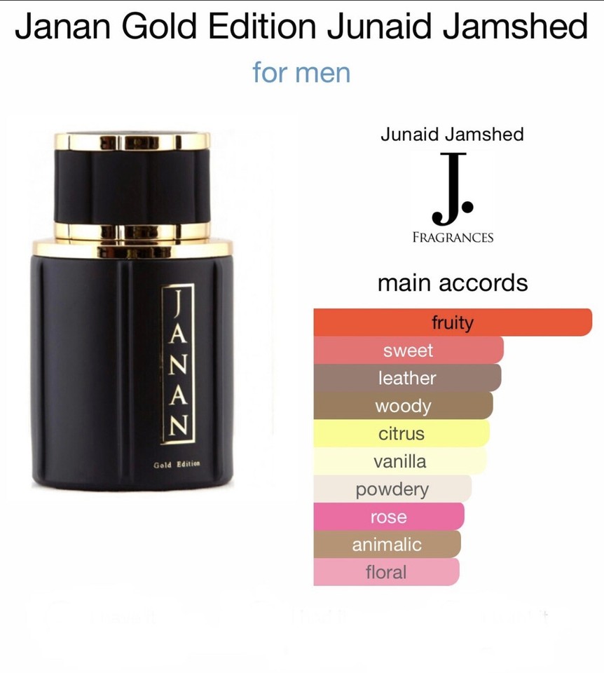 Janan Gold Edition Pakistani Men’s Perfume Junaid Jamshed | eBay