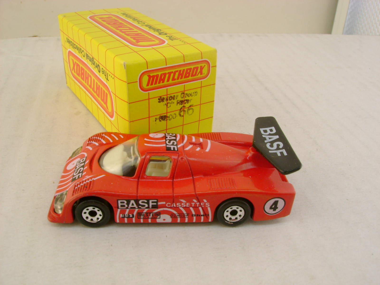 1983 MATCHBOX SUPERFAST MB66 RED SAUBER GROUP "C" RACER GRAND-PRIX BASF ...