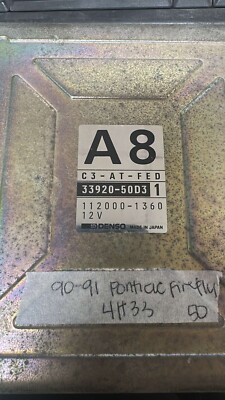 33920-50D31 Geo Metro or Pontiac Firefly 1990-1991 ecu ecm computer | eBay