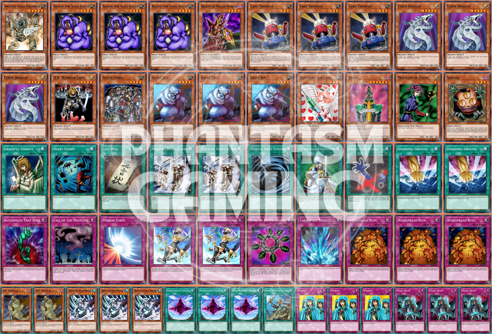 Bazoo Return Airblade Deck Fairy Lily Last Will Mobius Breaker Yugioh ...