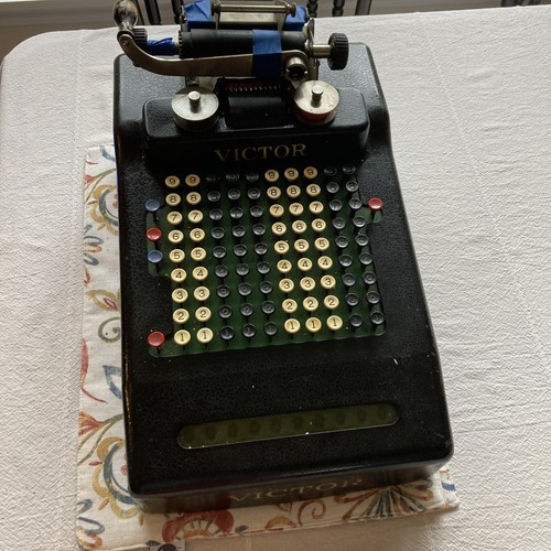 Antique Victor Adding Machine With Subtraction Untested! Seems To Be ...
