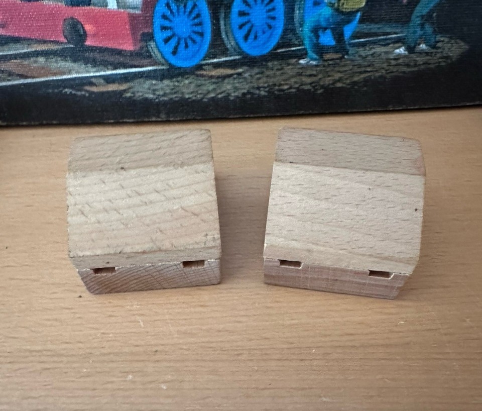 Authentic Learning Curve Wooden Thomas Train 2 Bumpers! | eBay