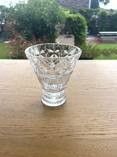 Stuart England Art Deco Wheel Cut Crystal Glass Vase Ludwig Kny Signed ...