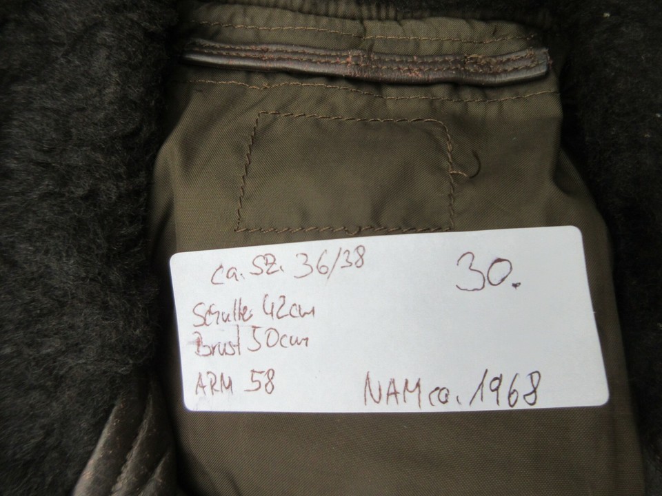 US Army G1 Flight Jacket M422A Leather Pilot Cooper Usmc Navy USN #30 ...