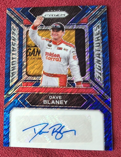 2024 PANINI PRIZM NASCAR RACING FOTL BLUE SHIMMER AUTOGRAPH DAVE BLANEY ...