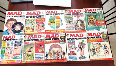 MAD MAGAZINE SUPER SPECIAL LOW GRADE LOT OF 10 ISSUES # 11 TO 21 1973 ...